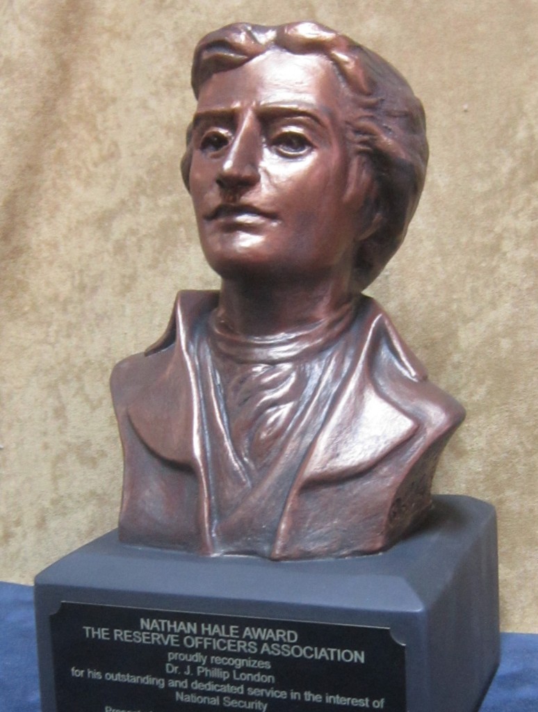 Nathan Hale sculpted bust RobertTothSculptor.com